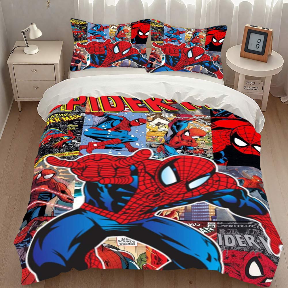 Spiderman Spider Man Toddler Bedding Set Gifts Child Sheet Comforter ...