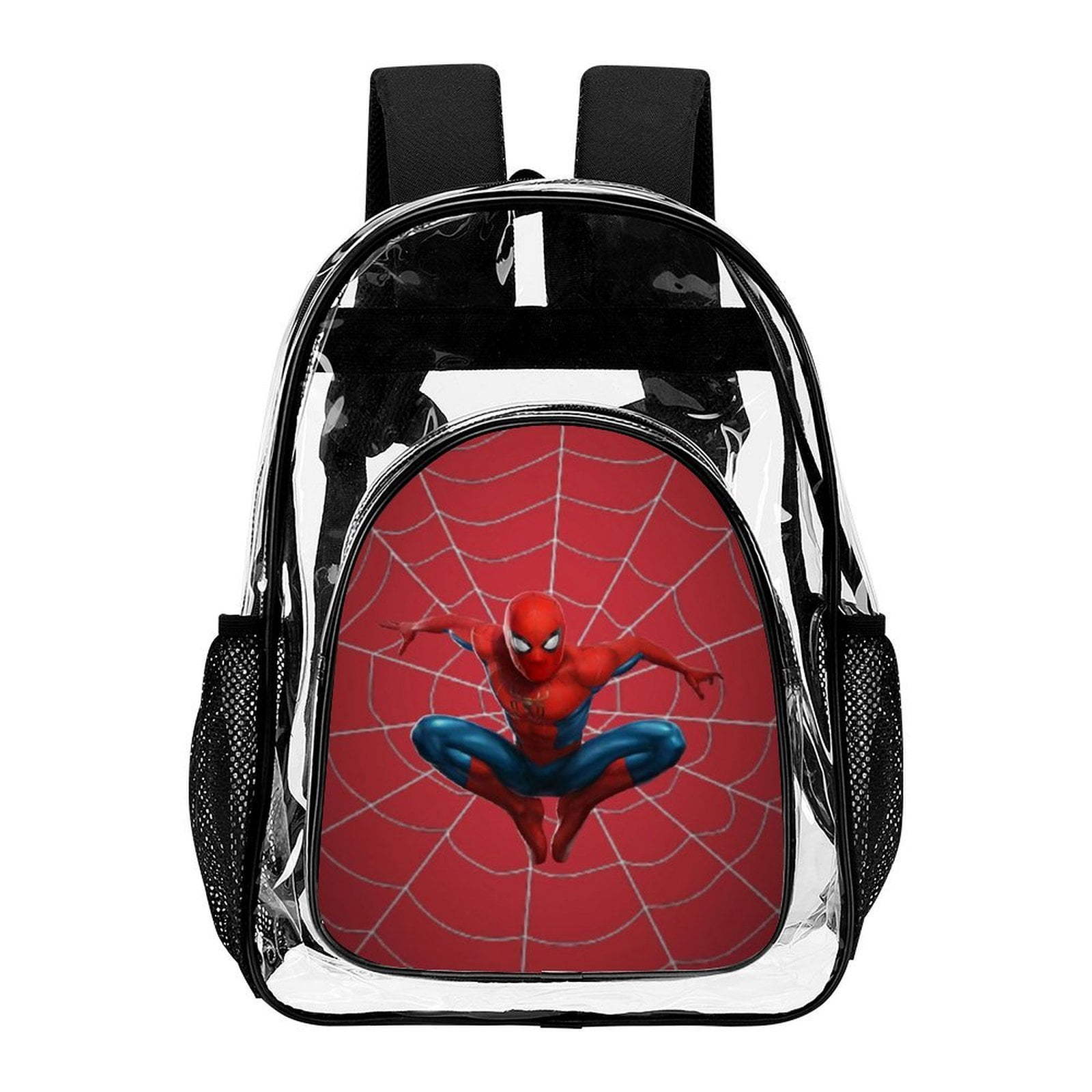 Spiderman And Spider Web Large Clear Backpack Heavy Duty Transparent ...