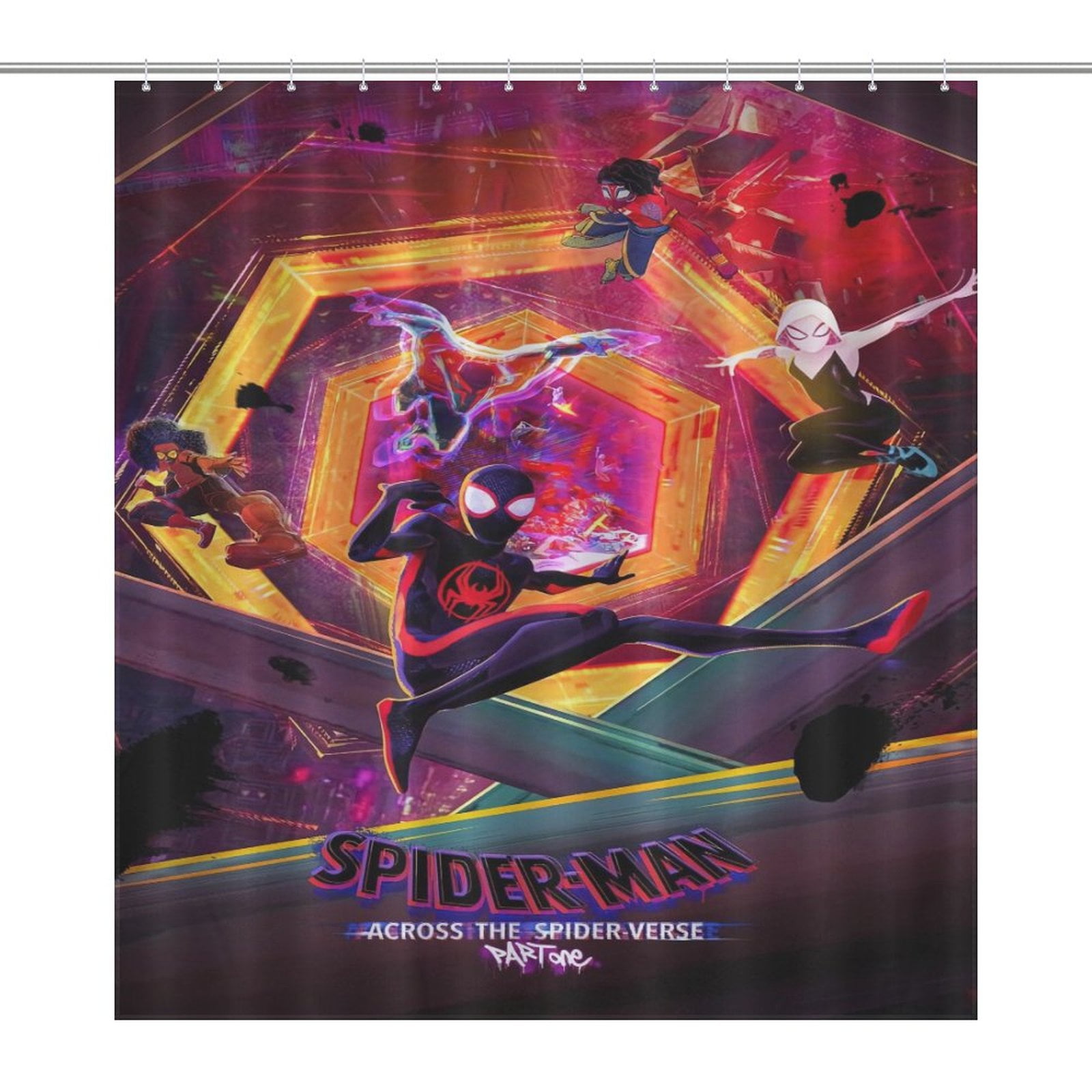 Spiderman Into The Spider-verse Posters Shower Curtain,Shower Curtains ...