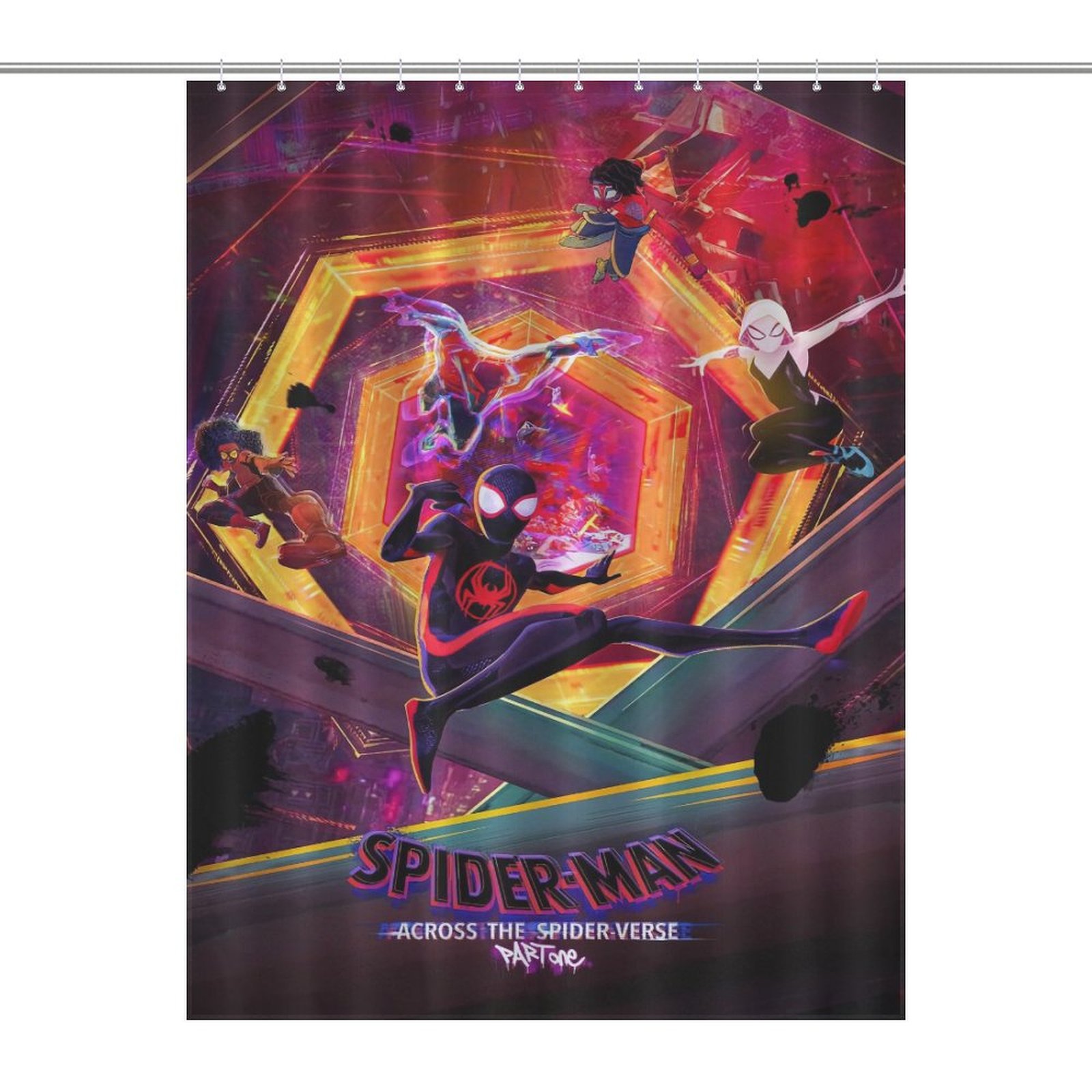 Spiderman Into The Spider-verse Posters Shower Curtain,Shower Curtains ...