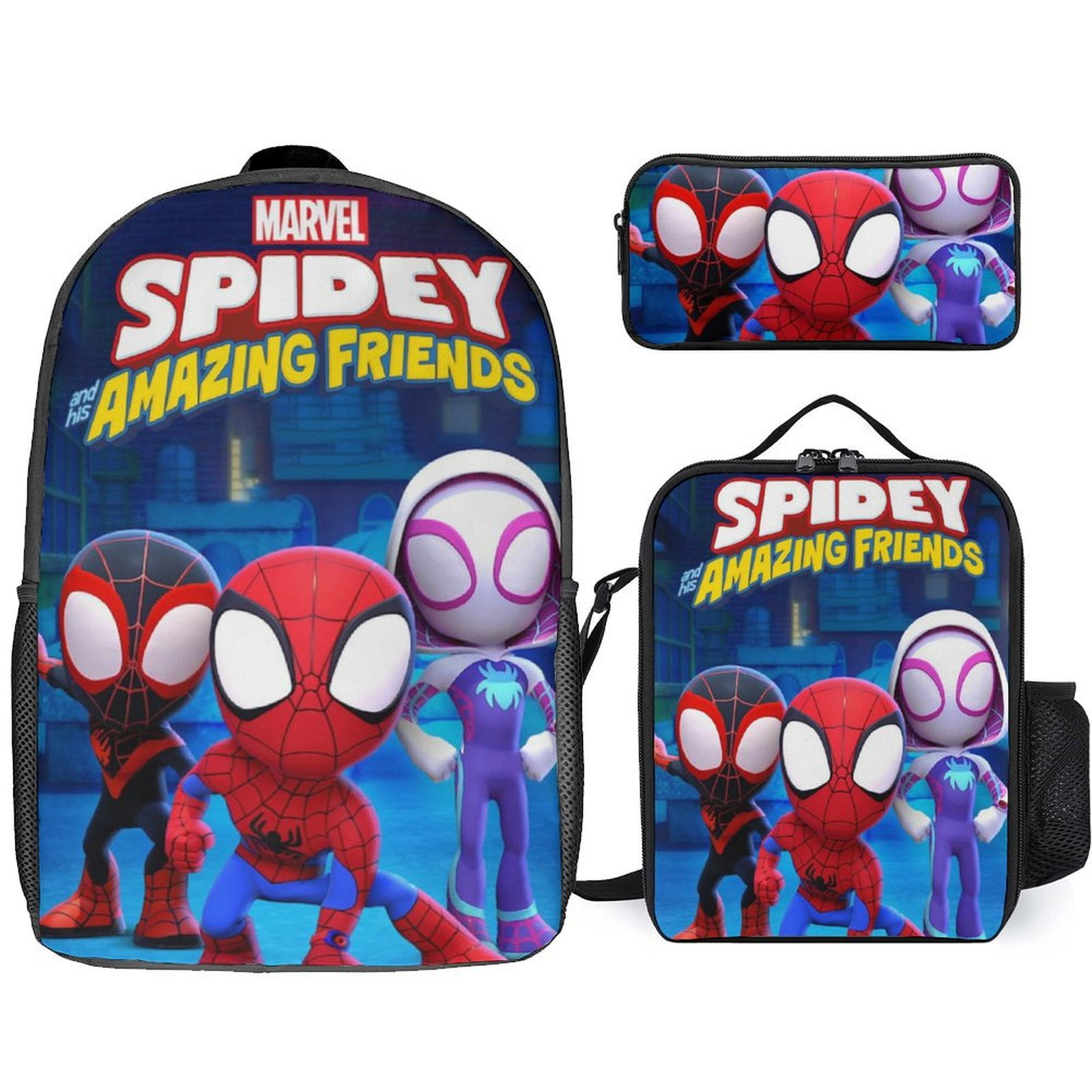 Spiderman Spidey And His Amazing Friends Backpack Set Waterproof ...