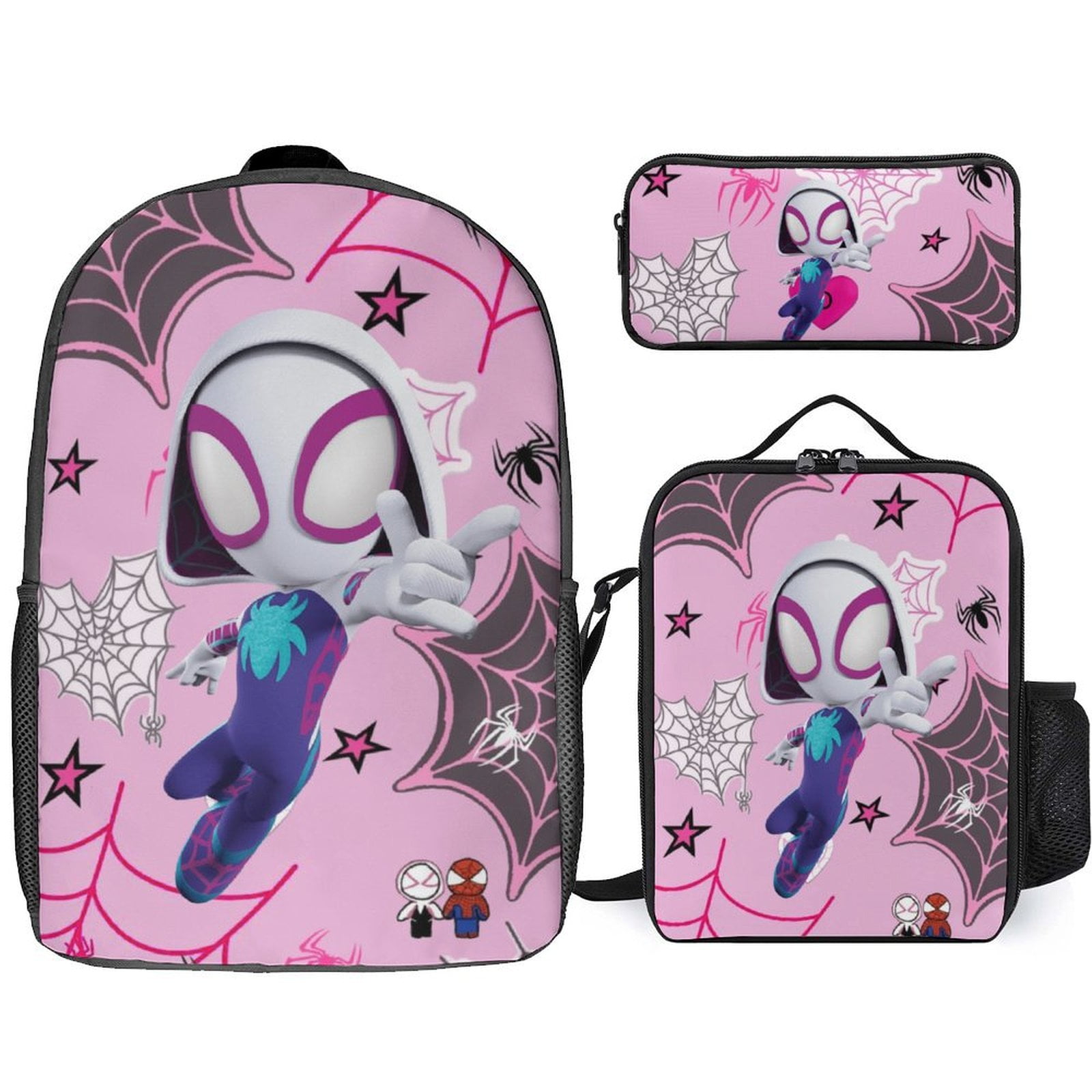 Spiderman Spidey And His Amazing Friends Gwen Backpack Set Waterproof ...