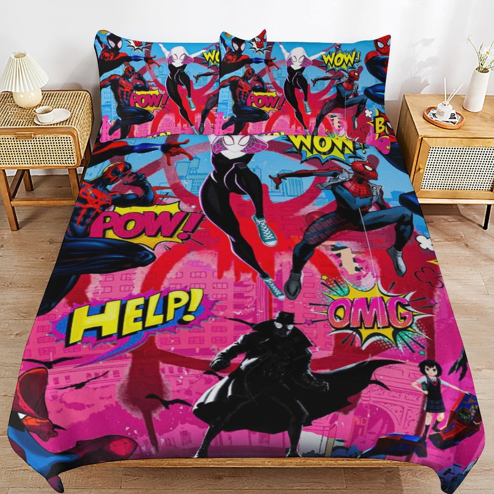 Spiderman Spidey And His Amazing Friends Bedding Set for Kids Ghost ...