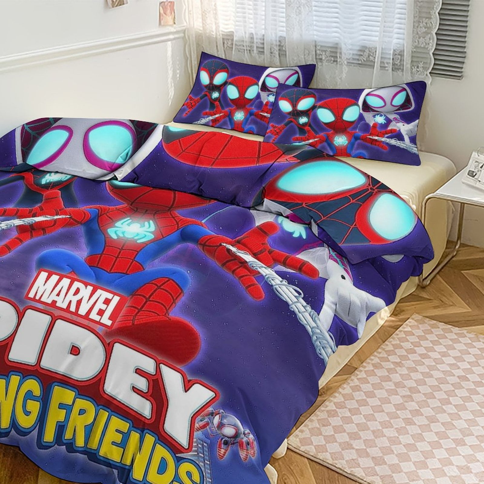 Spiderman Spidey And His Amazing Friends Bedding Set for Kids Spiderman ...