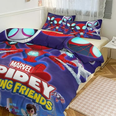 Marvel Spidey & His Amazing Friends Light Up The Night 4 Piece Twin ...