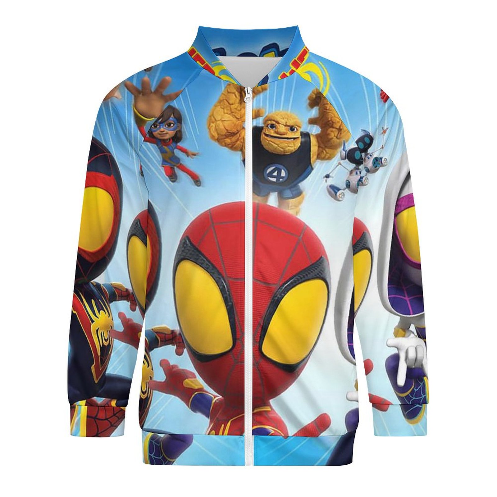 Spiderman Spidey And His Amazing Friends Cartoon crew neck zip-up ...