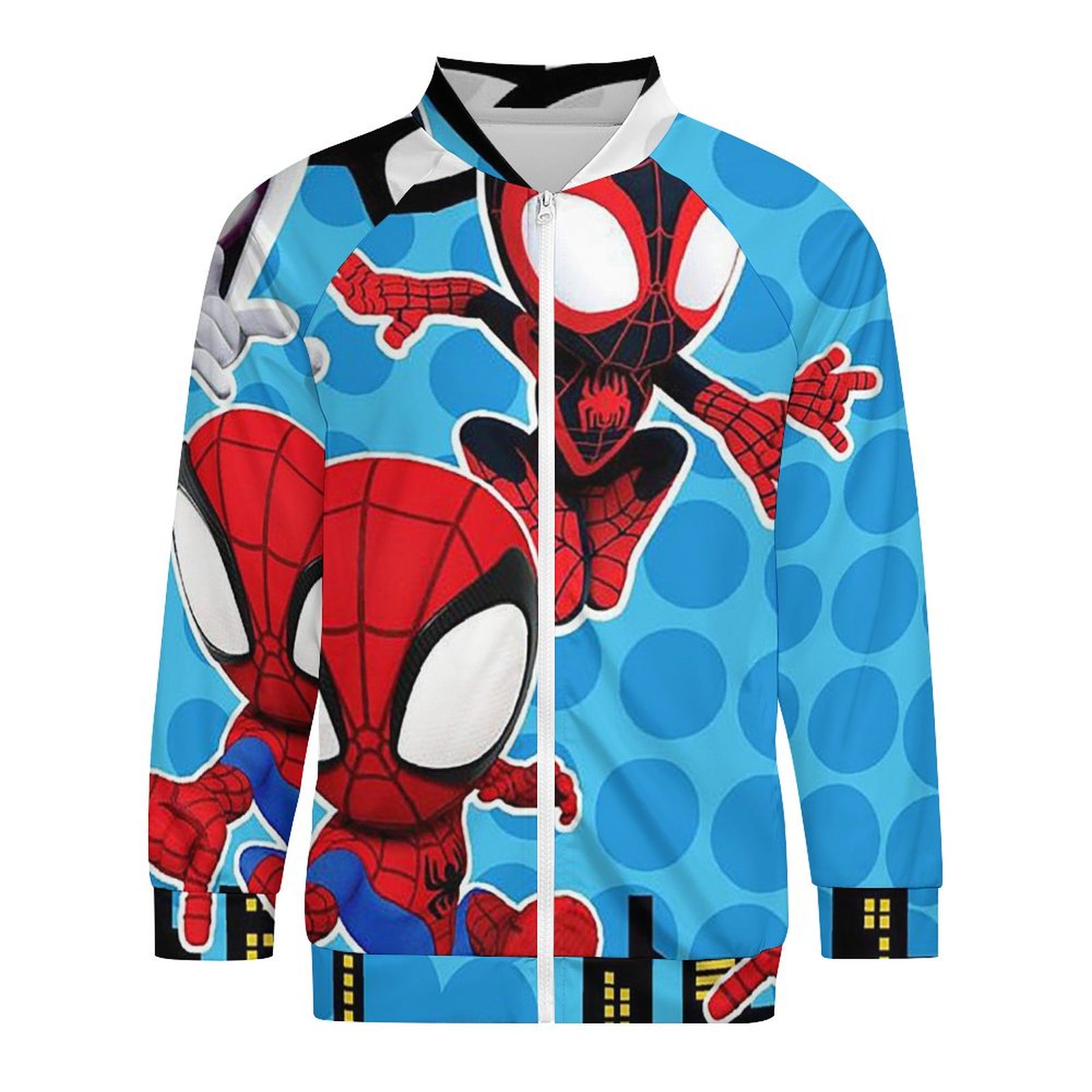 Spiderman Spidey And His Amazing Friends Cartoon crew neck zip-up ...