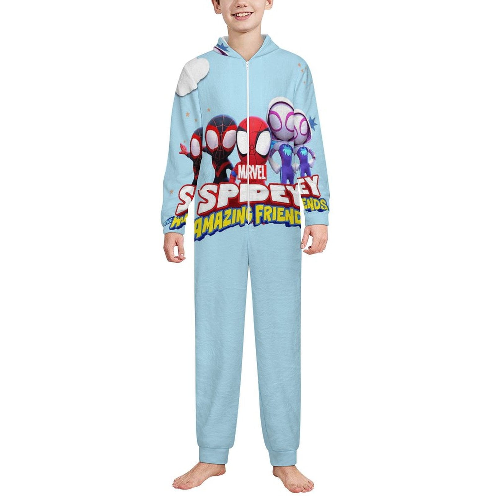 Spiderman Spidey And His Amazing Friends Children's hooded one-piece ...