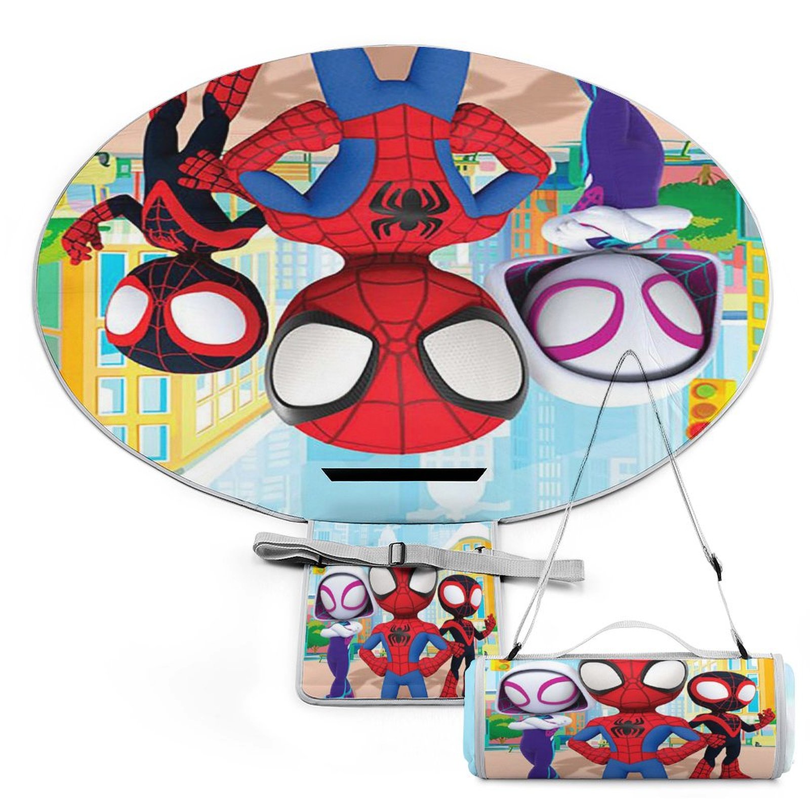 Spiderman Spidey And His Amazing Friends Round waterproof picnic mat ...