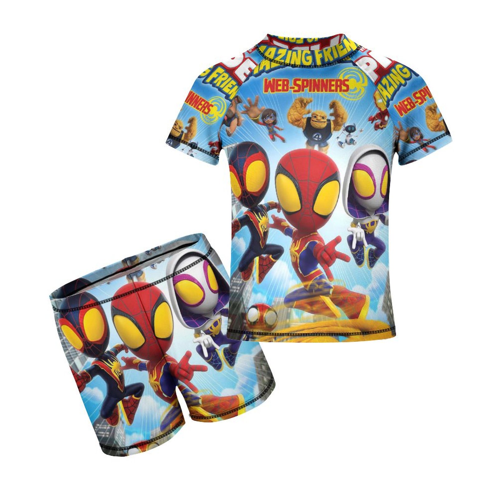 Spiderman Spidey And His Amazing Friends Swimsuit Sets for Boys 7-9Y ...