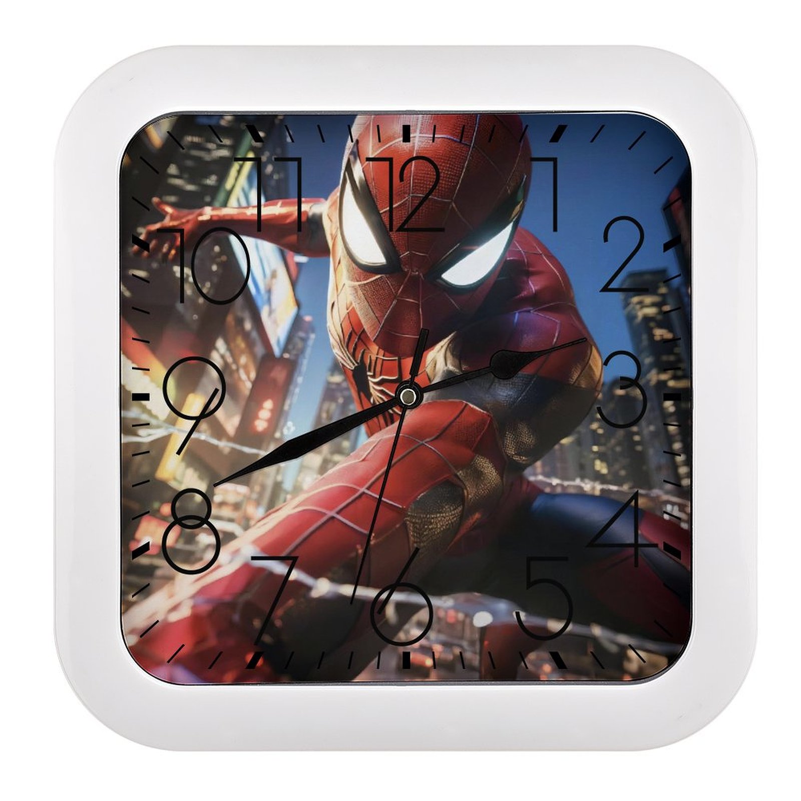 Spiderman Square wall clock battery operated decorative - Walmart.com