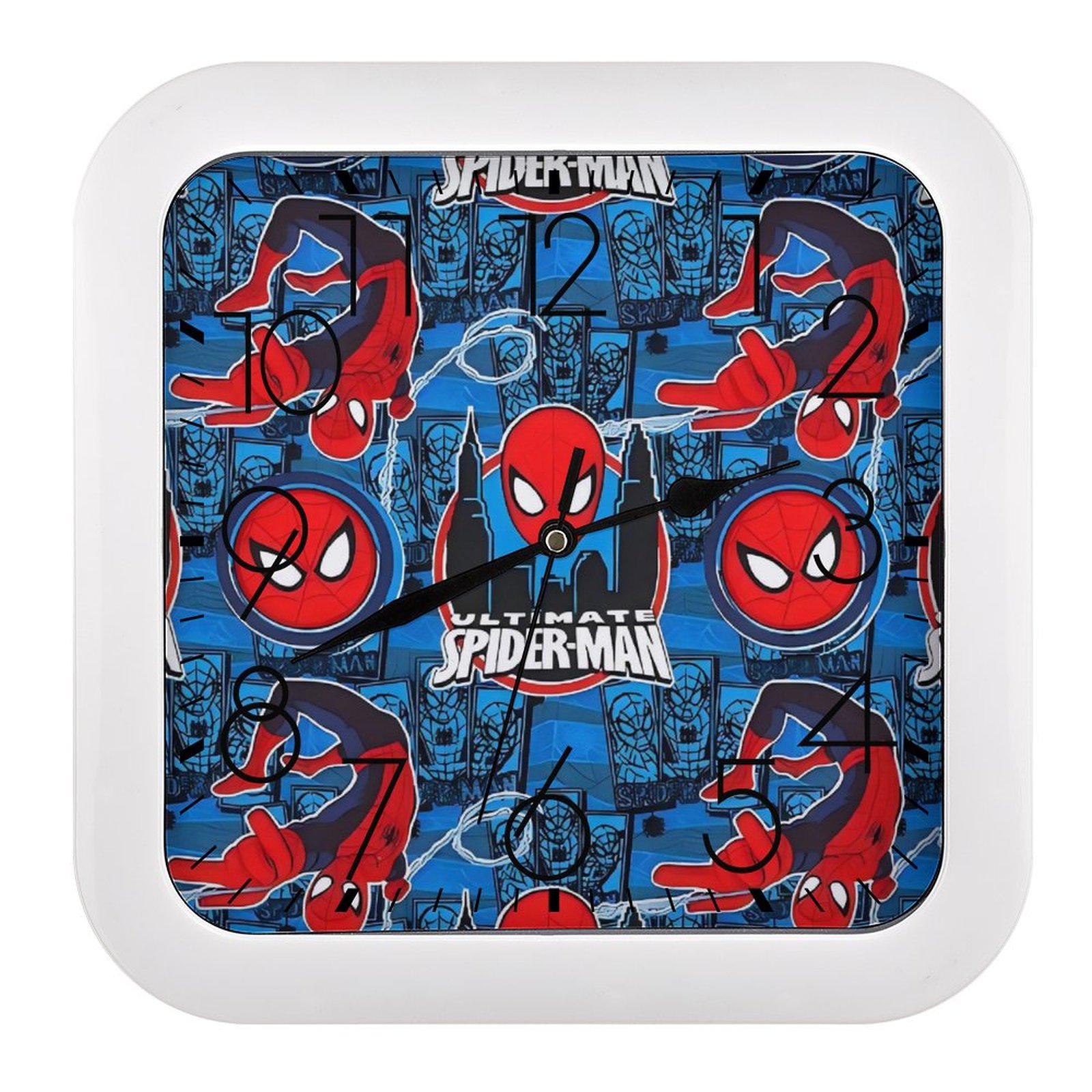 Spiderman Square wall clock battery operated decorative - Walmart.com