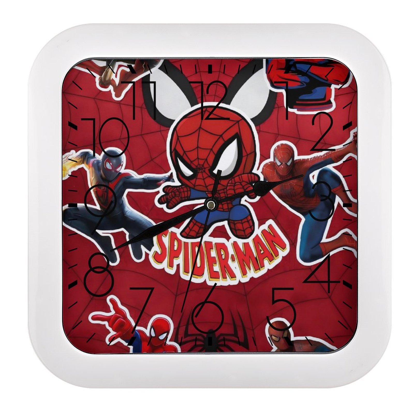 Spiderman Square wall clock battery operated decorative - Walmart.com