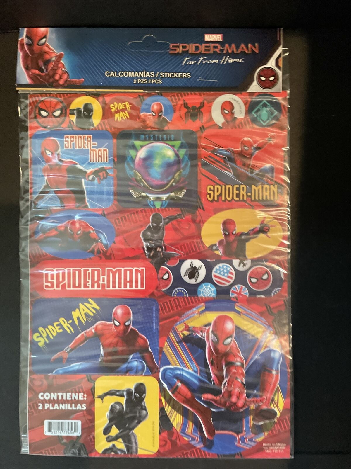 Spiderman Stickers Marvel 2 Sheets New - Walmart.com