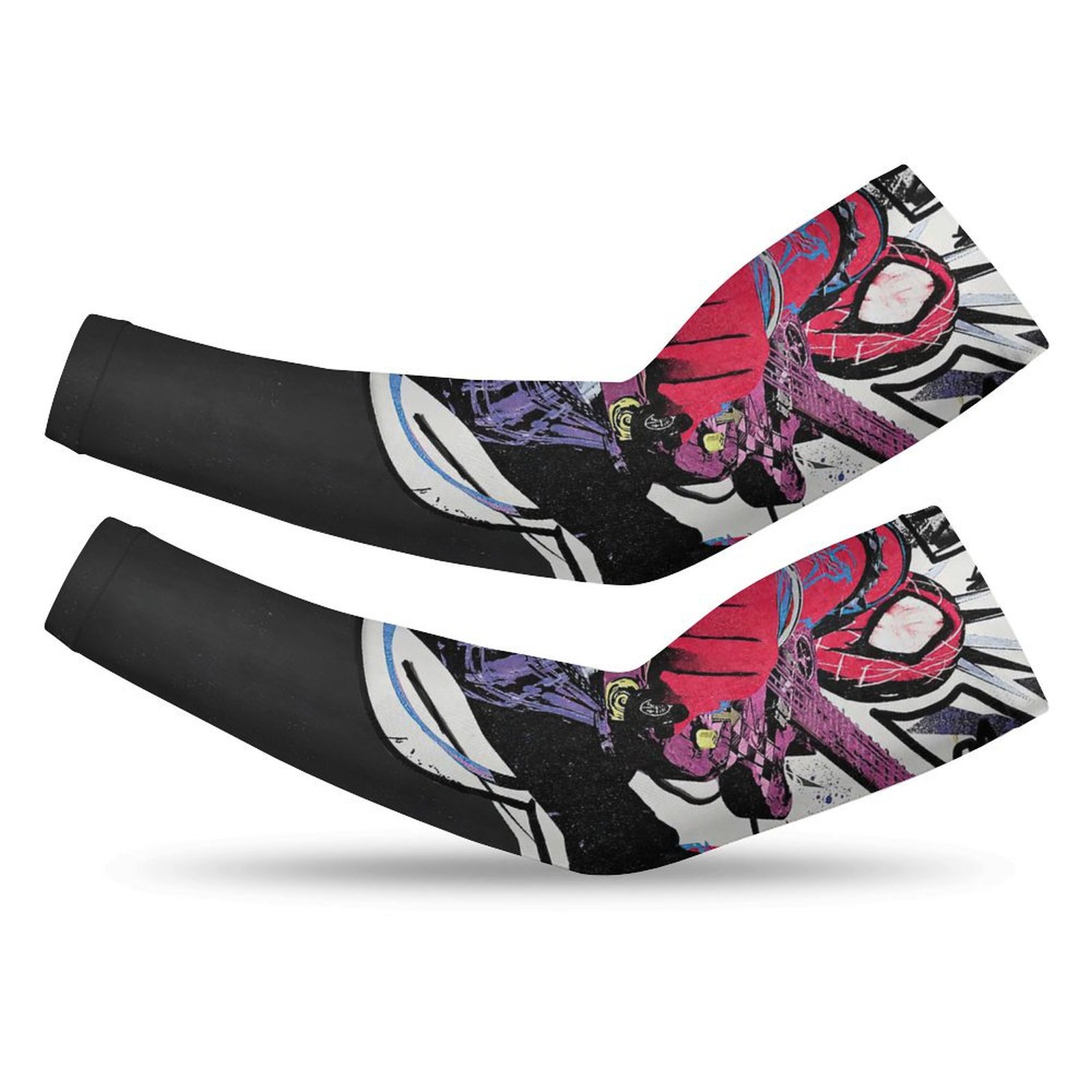 Spiderman Sun Protection Arm Sleeves Cooling Sports Compression ...