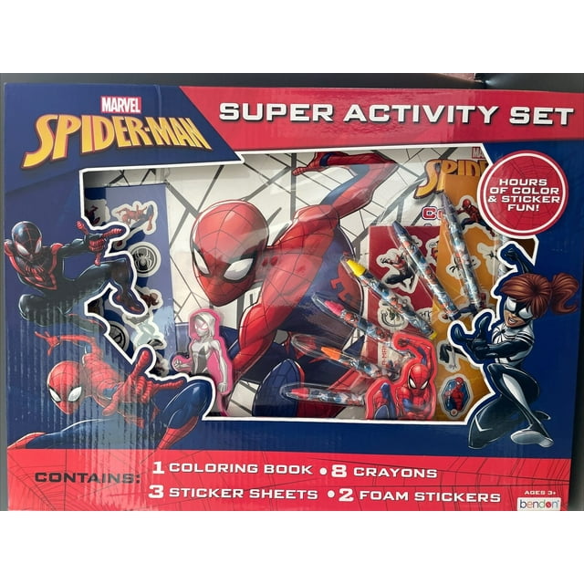 Spiderman Super Activity Set Ages 3+ - Walmart.com