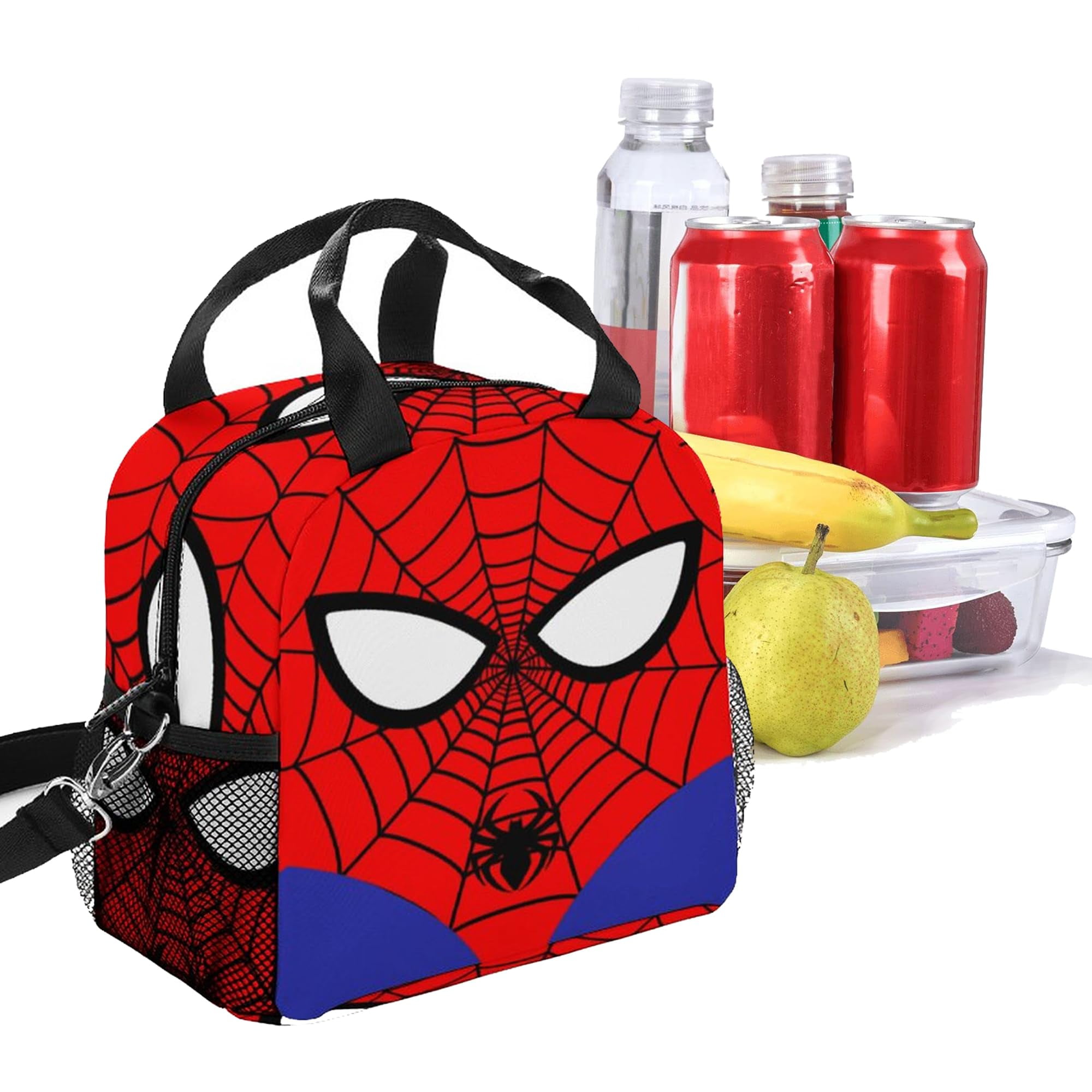 Spiderman Super Hero Lunch Bag Cartoon Waterproof Insulated Lunch Box ...