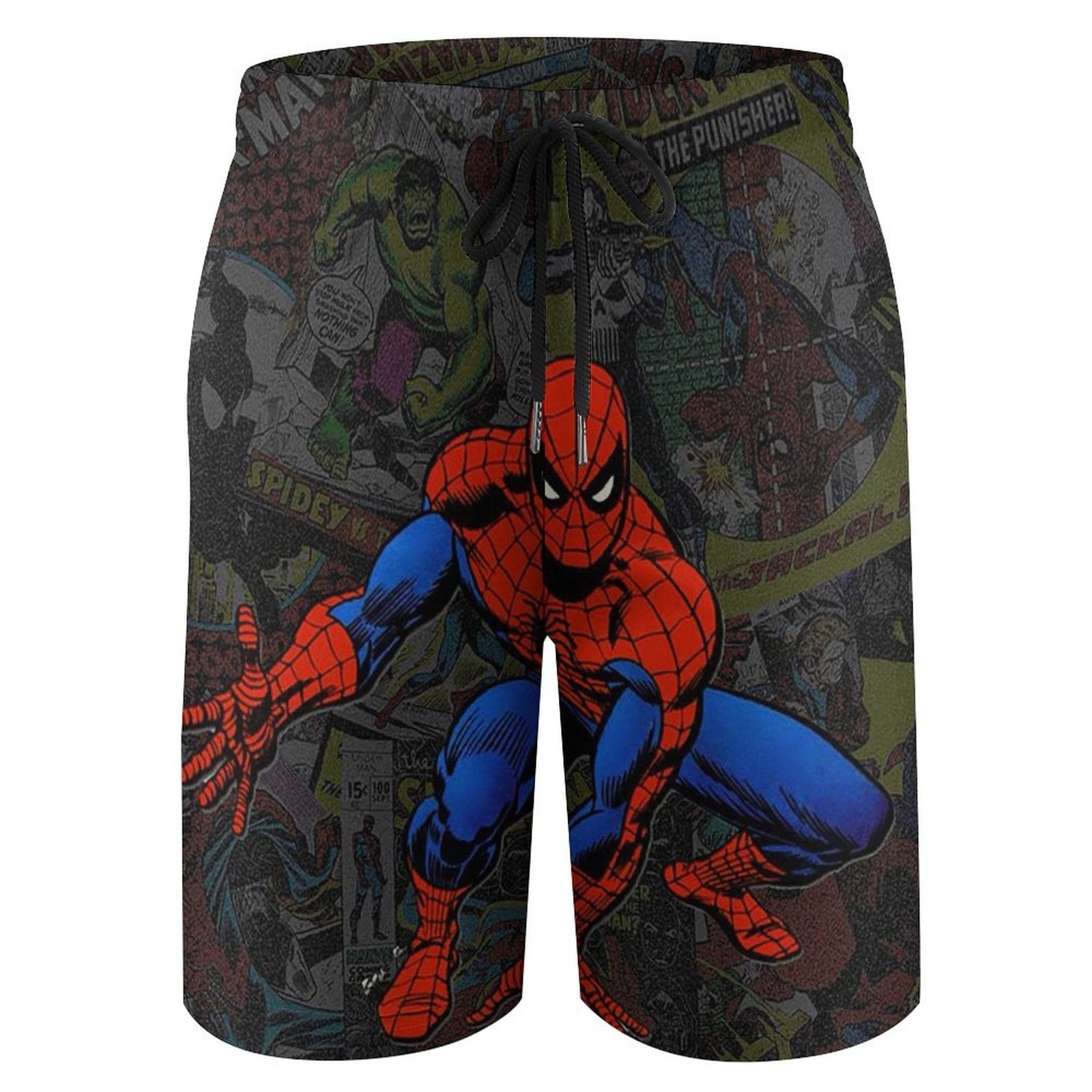 Spiderman Swim Trunks Toddler to Big Kid Quick Dry Stretch Swim Shorts ...