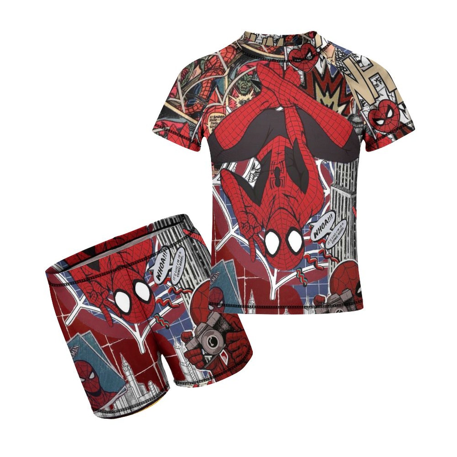 Spiderman Swimsuit Sets for Boys 10-12Y Swimsuit Spiderman Merch for ...