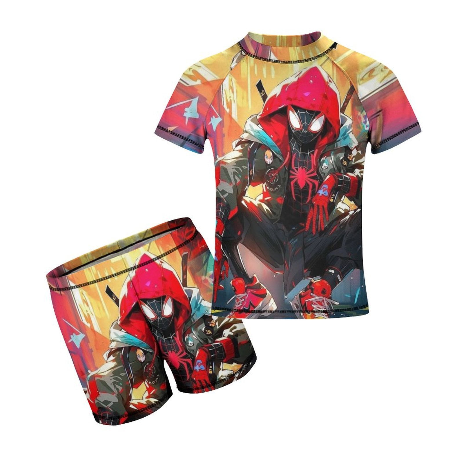 Spiderman Swimsuit Sets for Boys 10-12Y Swimsuit Spiderman Merch for ...
