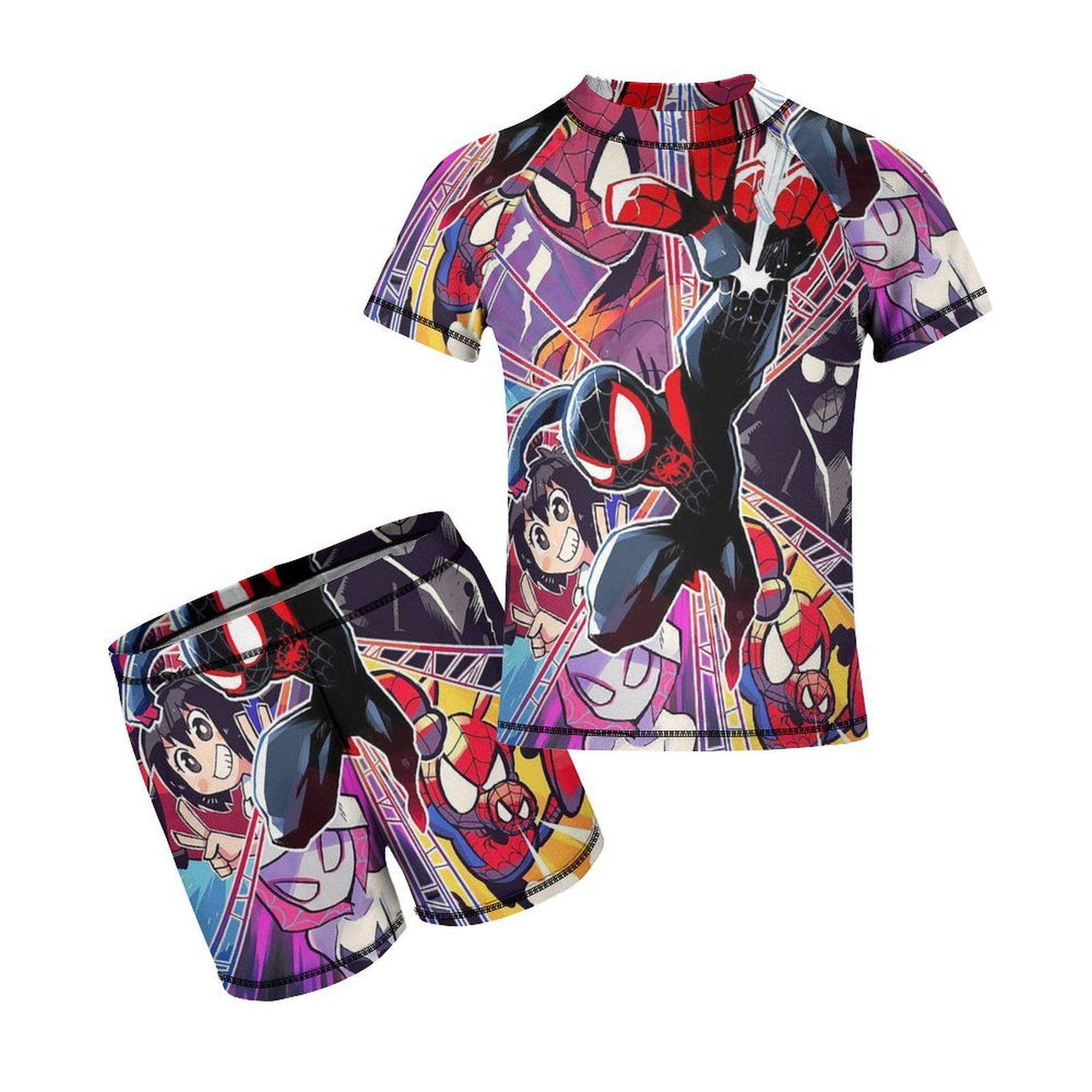 Spiderman Swimsuit Sets for Boys 10-12Y Swimsuit Spiderman Merch for ...
