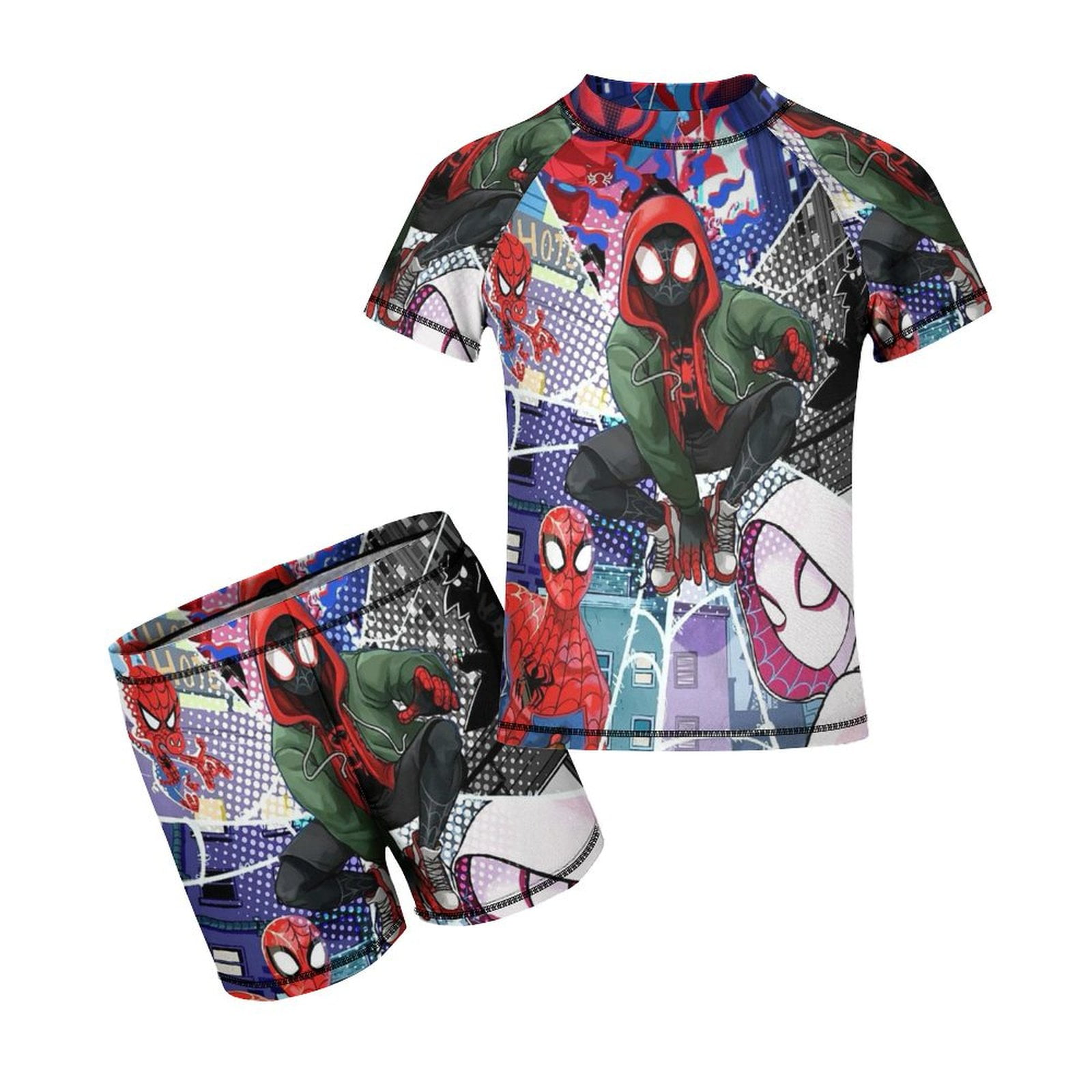 Spiderman Swimsuit Sets for Boys 10-12Y Swimsuit Spiderman Merch for ...