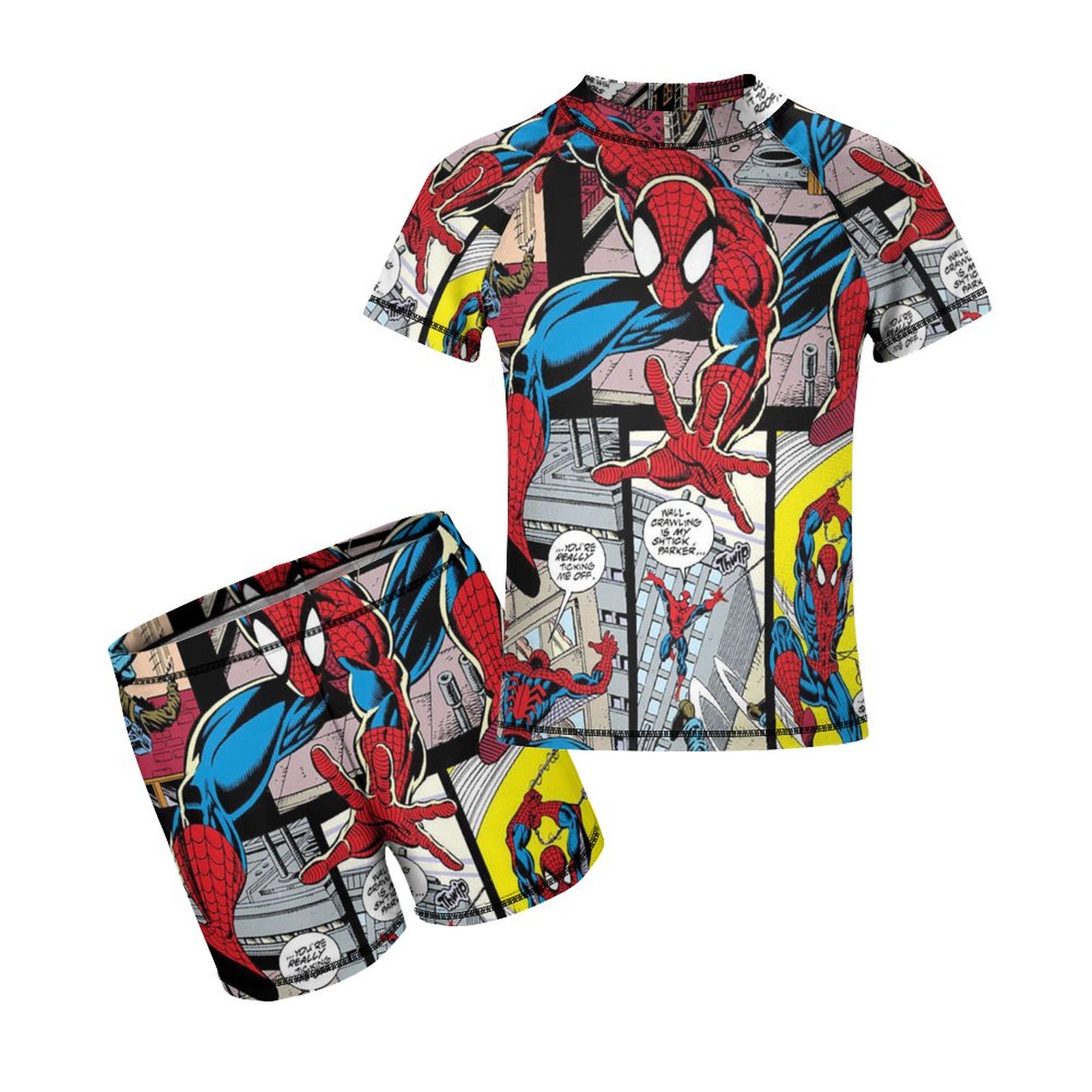 Spiderman Swimsuit Sets for Boys 10-12Y Swimsuit Spiderman Merch for ...