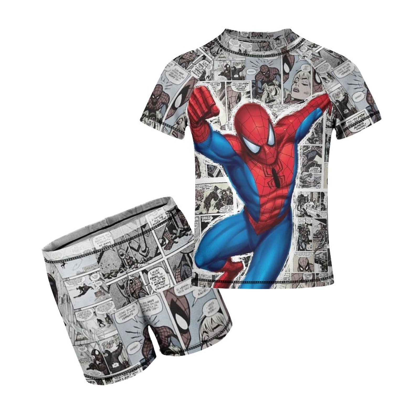 Spiderman Swimsuit Sets for Boys 10-12Y Swimsuit Spiderman Merch for ...