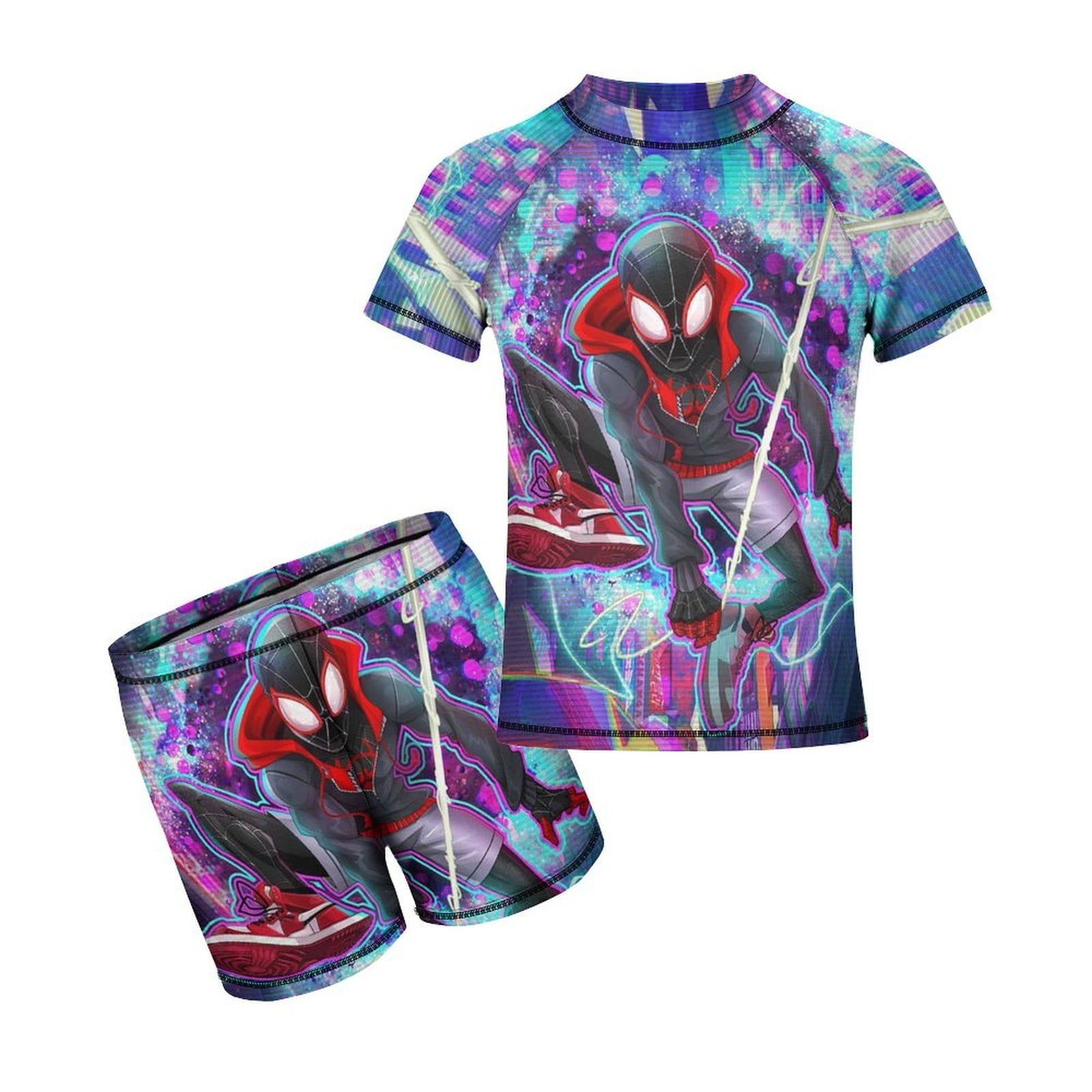 Spiderman Swimsuit Sets for Boys 10-12Y Swimsuit Spiderman Merch for ...