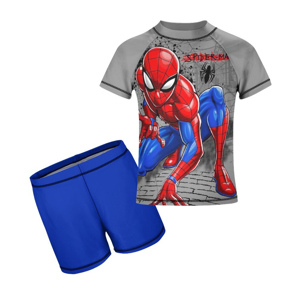 Spiderman Swimsuit Sets for Boys 6-7Y Swimsuit Spiderman Merch for Kids ...