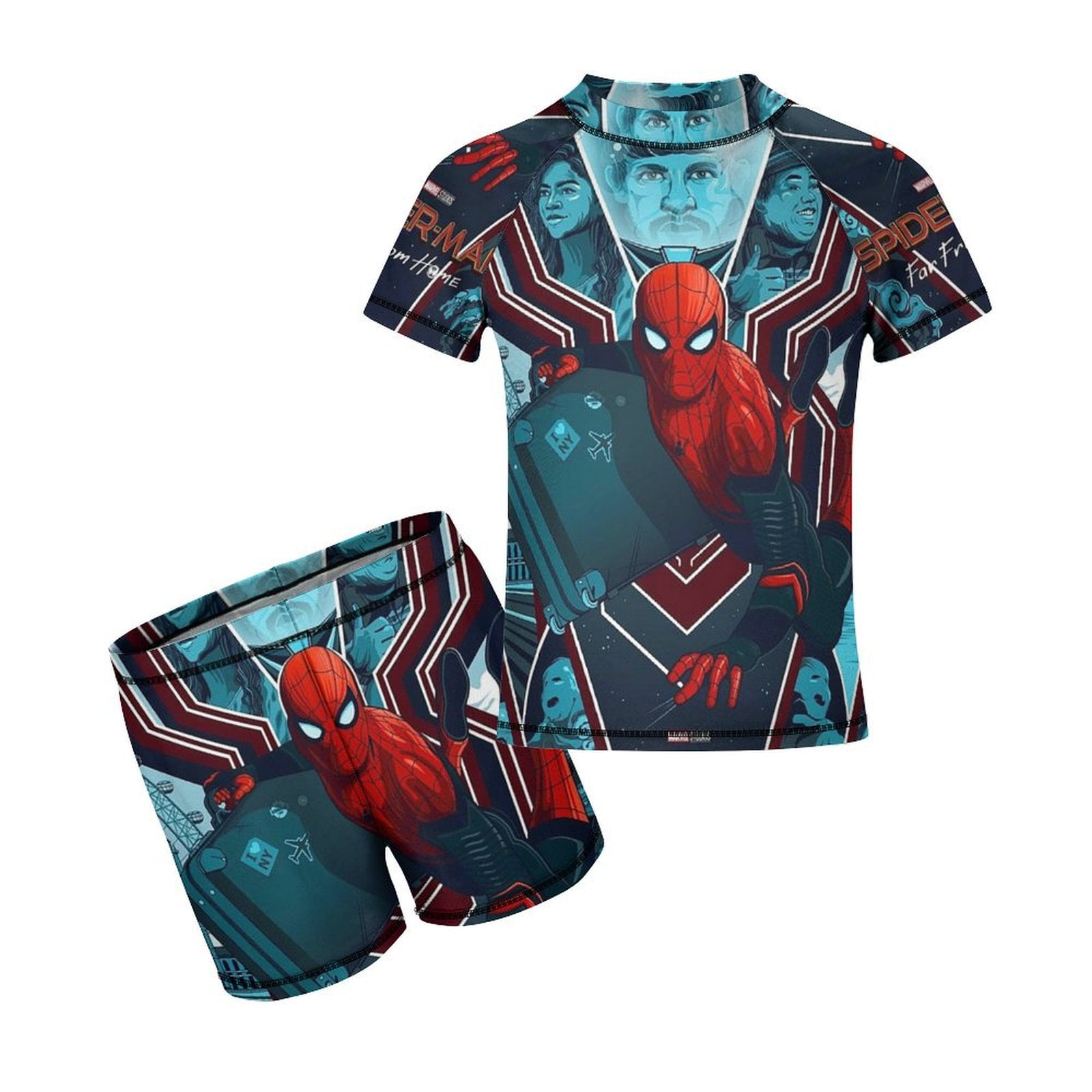 Spiderman Swimsuit Sets for Boys 7-9Y Swimsuit Spiderman Merch for Kids ...