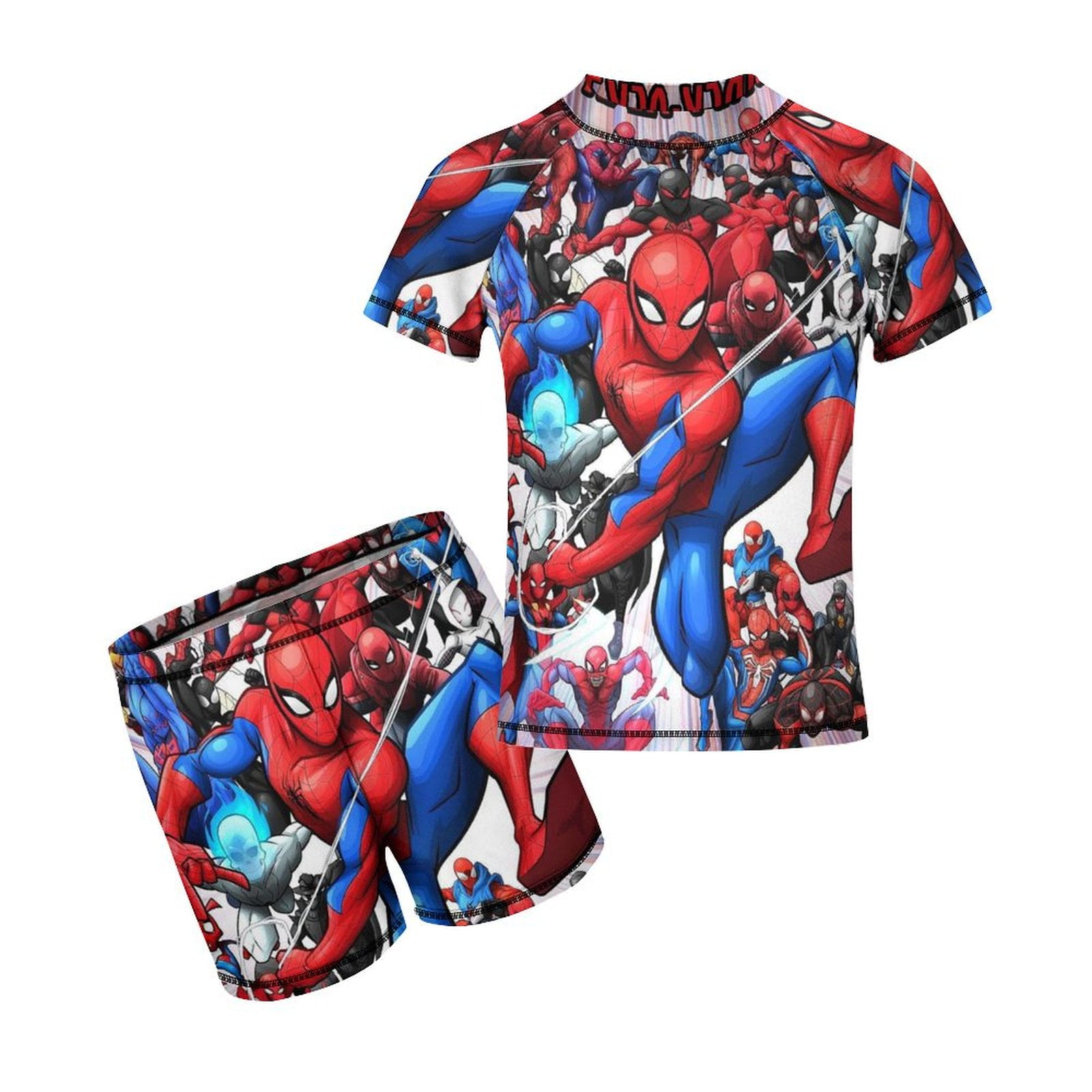 Spiderman Swimsuit Sets for Boys 7-9Y Swimsuit Spiderman Merch for Kids ...
