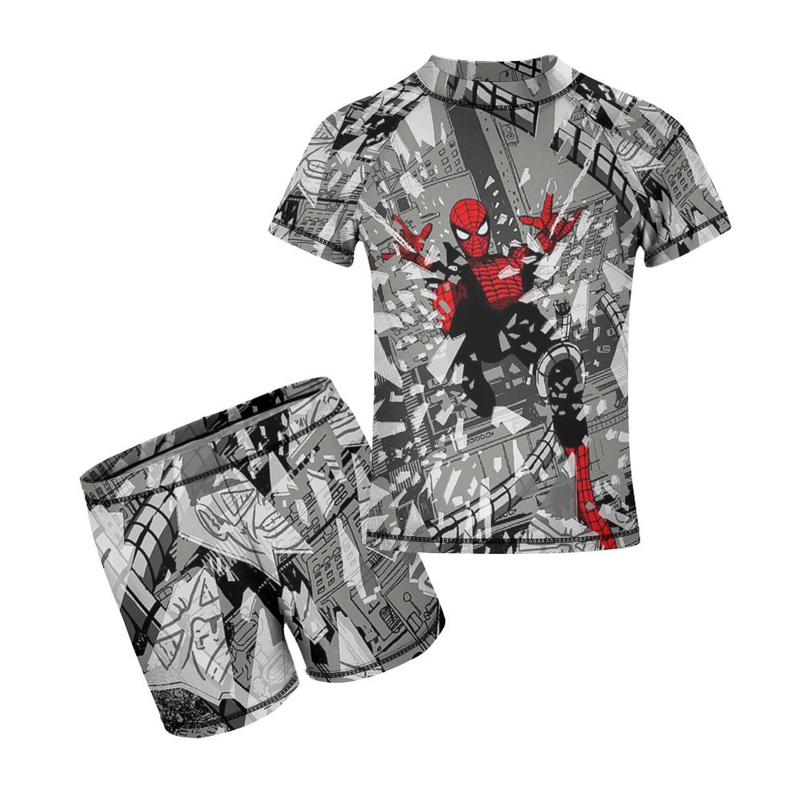 Spiderman Swimsuit Sets for Boys 7-9Y Swimsuit Spiderman Merch for Kids ...