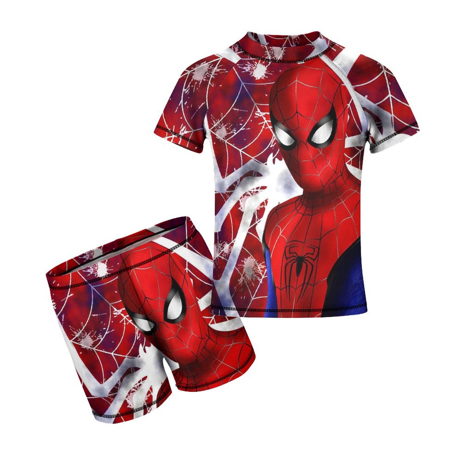 Spiderman Swimsuit Sets for Boys 7-9Y Swimsuit Spiderman Merch for Kids ...