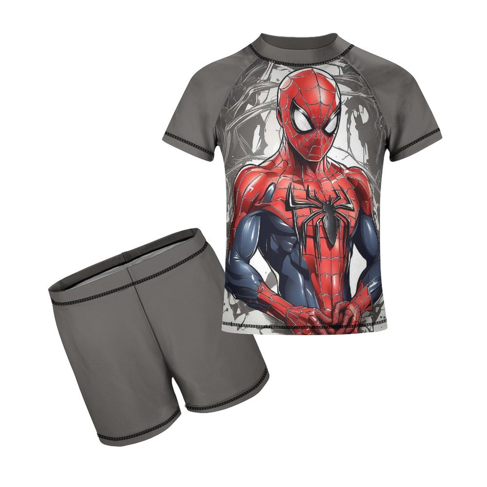 Spiderman Swimsuit Sets for Boys 7-9Y Swimsuit Spiderman Merch for Kids ...