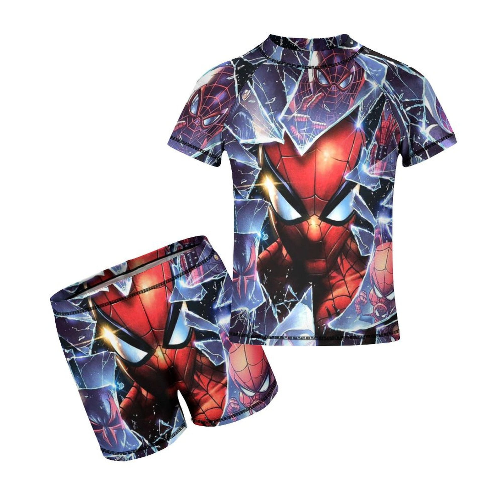 Spiderman Swimsuit Sets for Boys 7-9Y Swimsuit Spiderman Merch for Kids ...