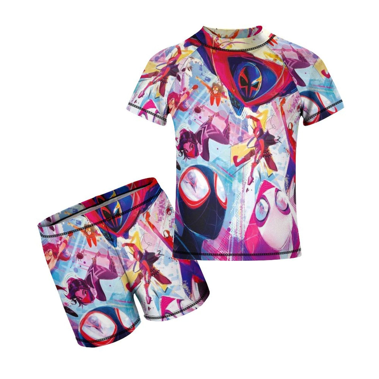 Spiderman Swimsuit Sets for Boys 7-9Y Swimsuit Spiderman Merch for Kids ...