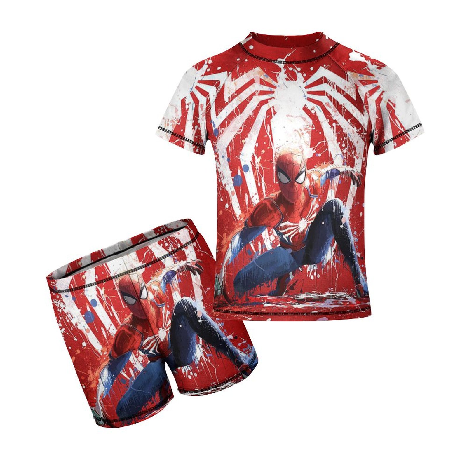 Spiderman Swimsuit Sets for Boys 8-10Y Swimsuit Spiderman Merch for ...