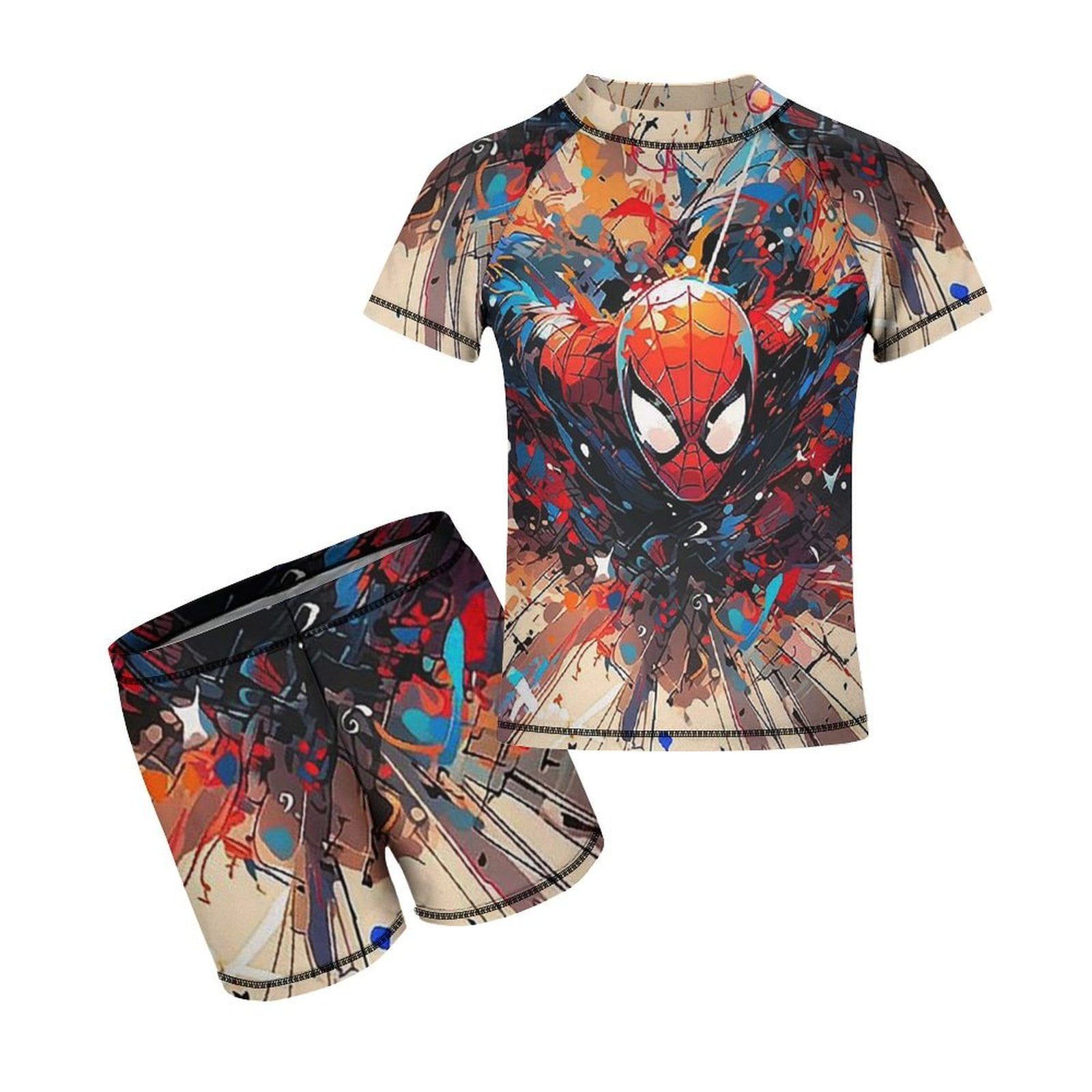 Spiderman Swimsuit Sets for Boys 8-10Y Swimsuit Spiderman Merch for ...