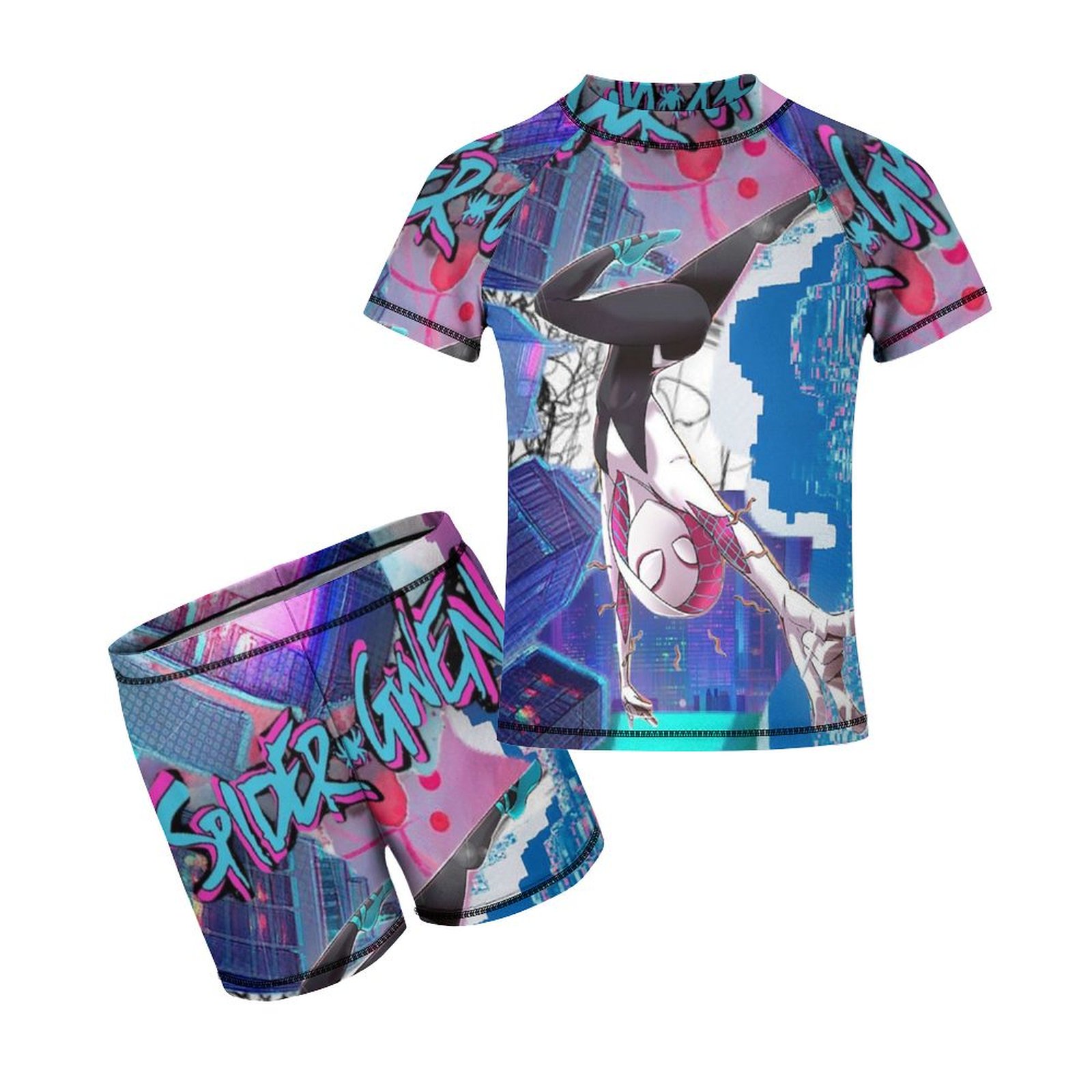 Spiderman Swimsuit Sets for Boys 8-10Y Swimsuit Spiderman Merch for ...