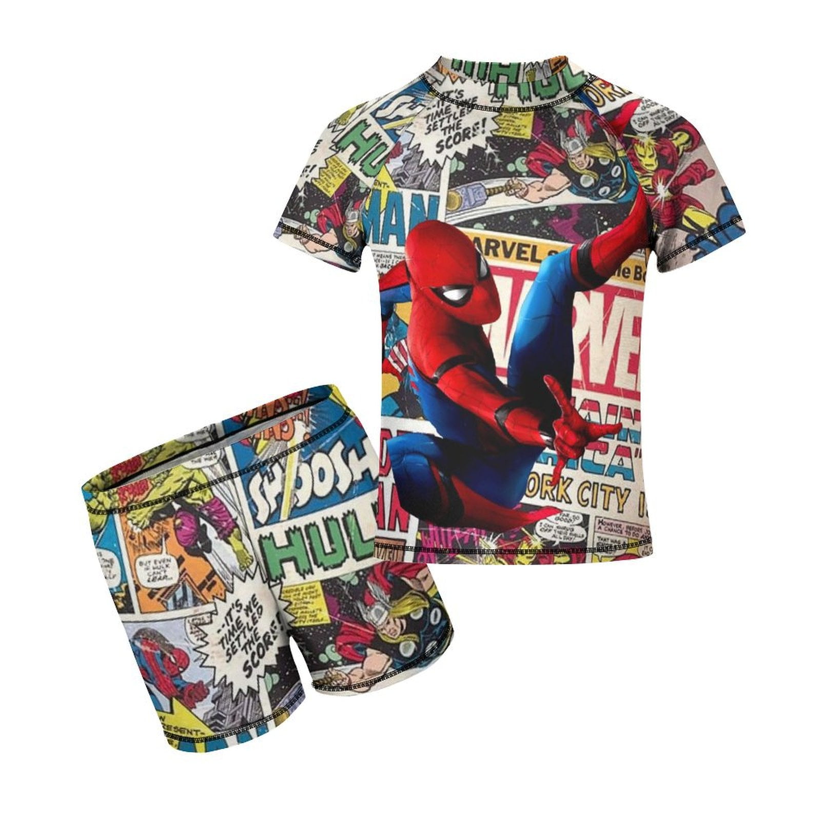Spiderman Swimsuit Sets for Boys 9-11Y Swimsuit Spiderman Merch for ...