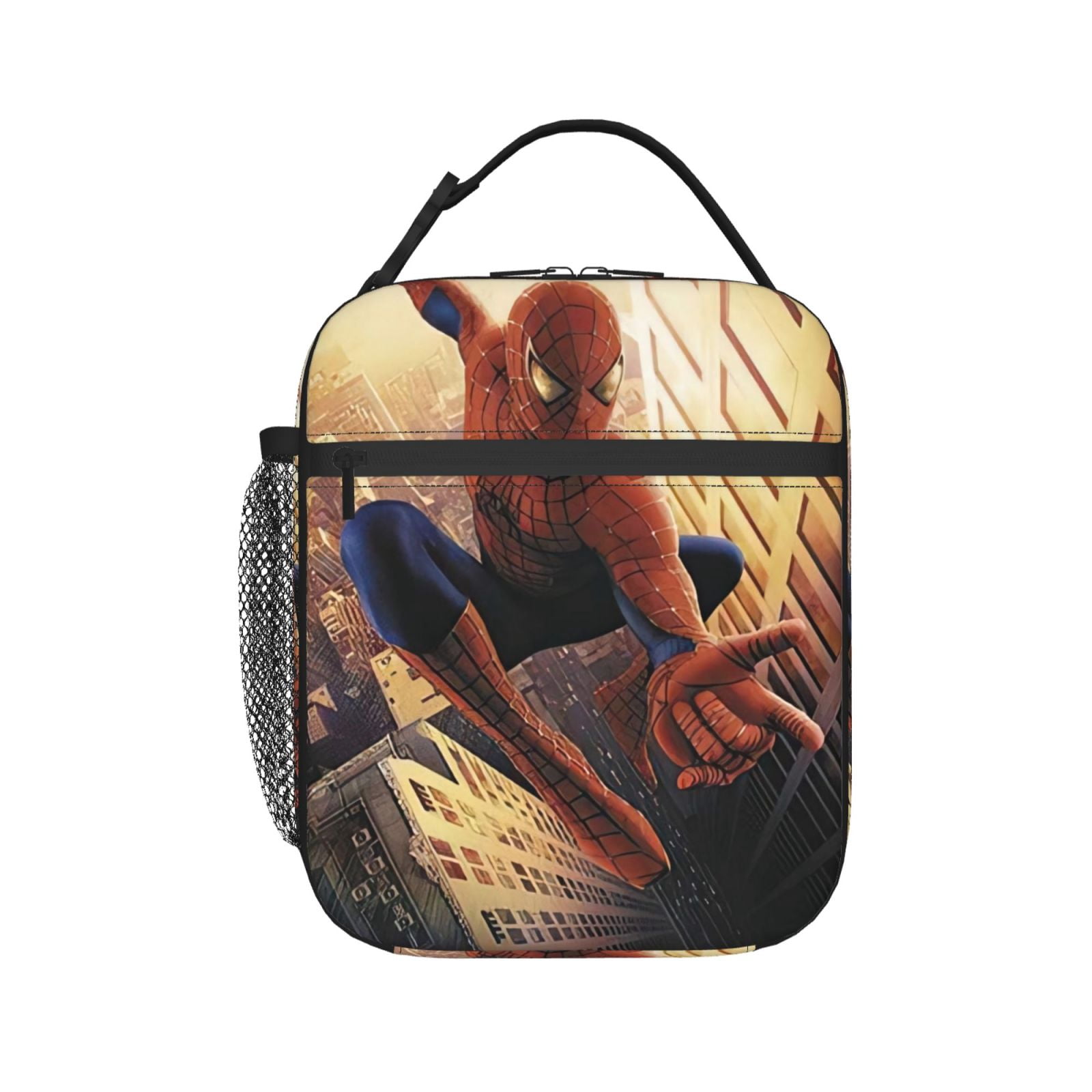 Spiderman Swinging In New York City Lunch Box for Women/Men,Insulated ...