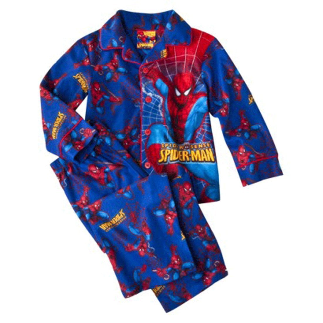 Spiderman Toddler Boys 2pc Coat Pajamas 2T - Walmart.com