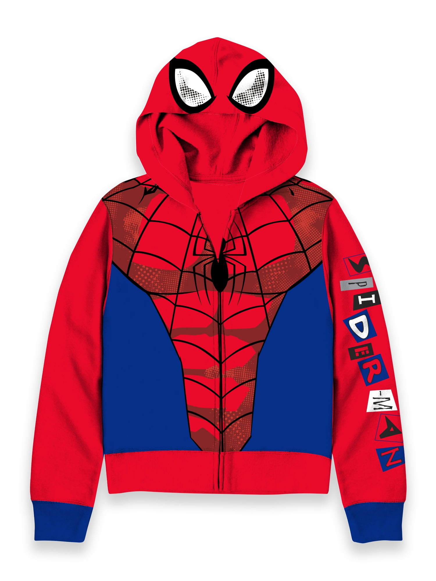 Spiderman Tone Suit Boys Apparel, Graphic Long Sleeve Hoodie, Sizes 4 ...