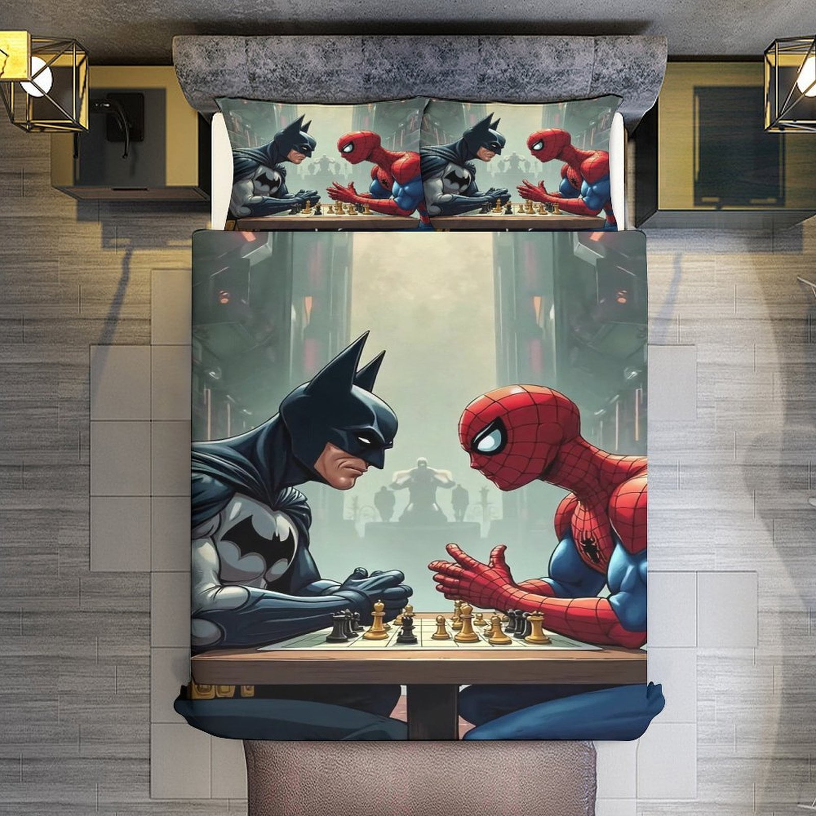 Spiderman Vs Batman Duvet Cover for Kids Girls Bedding,3D Comforter ...