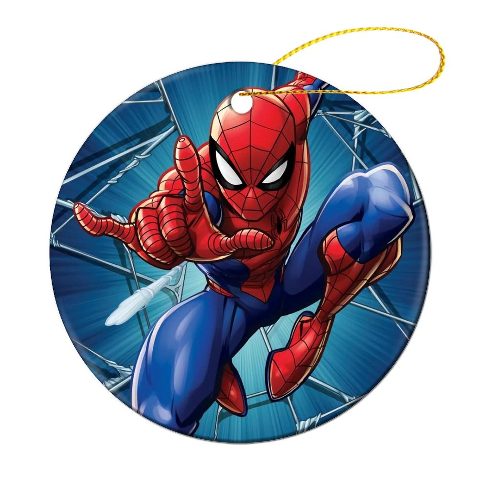 Spiderman Web Sides Christmas Ornament,Farmhouse Christmas Tree Holiday ...