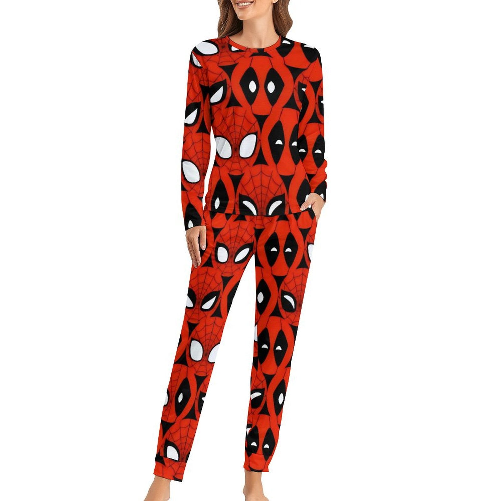 Spiderman Women's Pajamas and Home Clothes Set L - Walmart.com