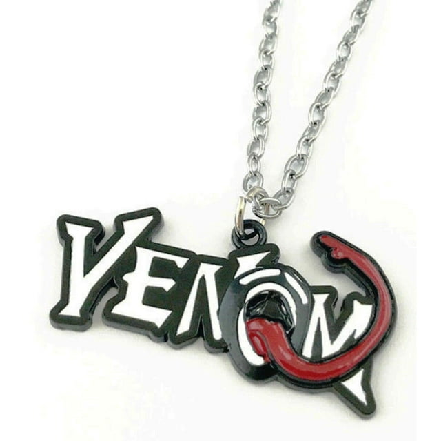 Spiderman's Venom Name Logo Enamel Metal Pendant Necklace - Walmart.com