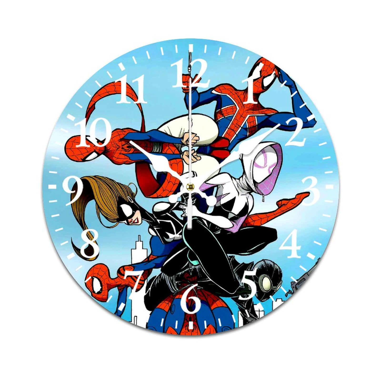 Spiderman wall clocks battery operated decorative 25cm/9.84in - Walmart.com