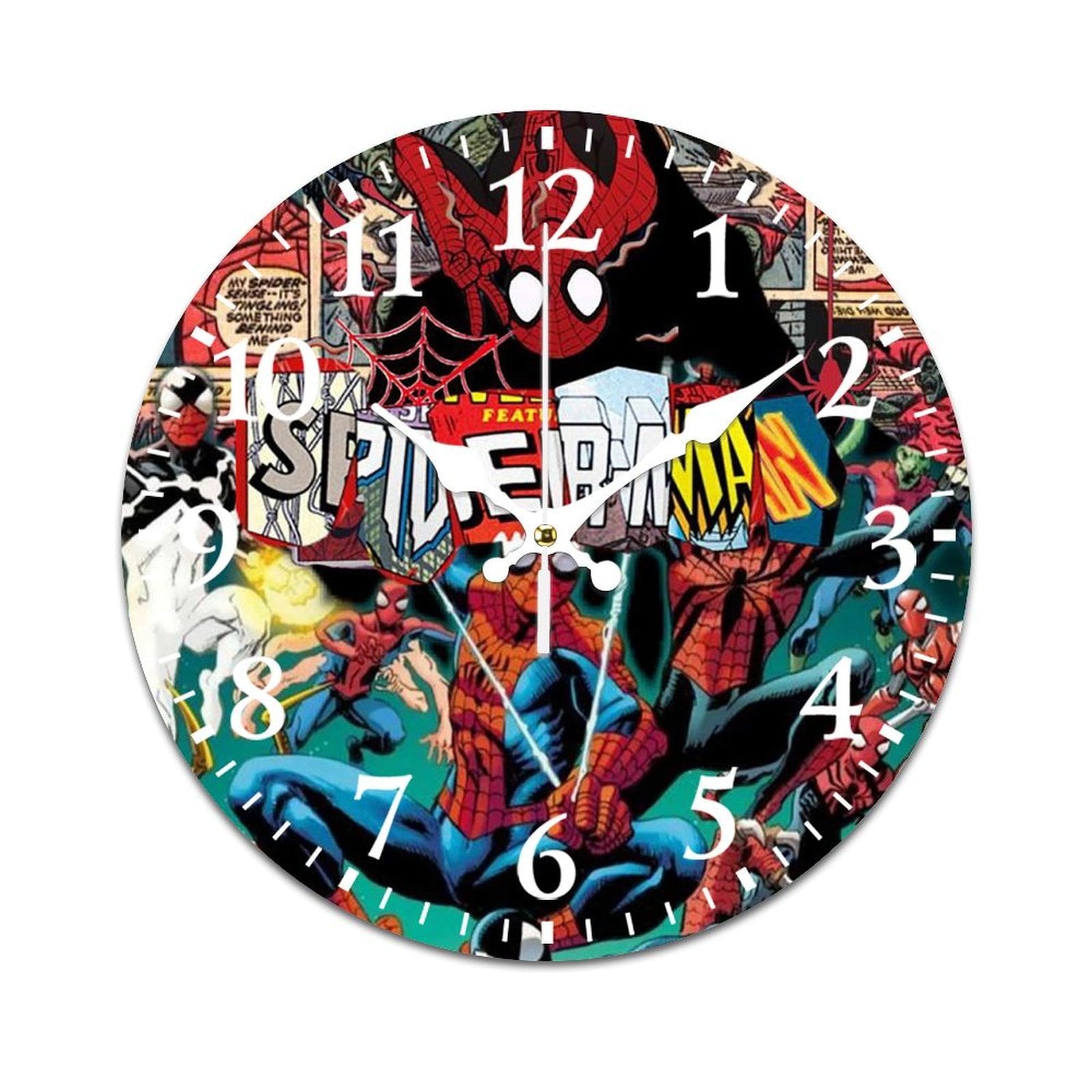 Spiderman wall clocks battery operated decorative 30cm/11.8in - Walmart.com